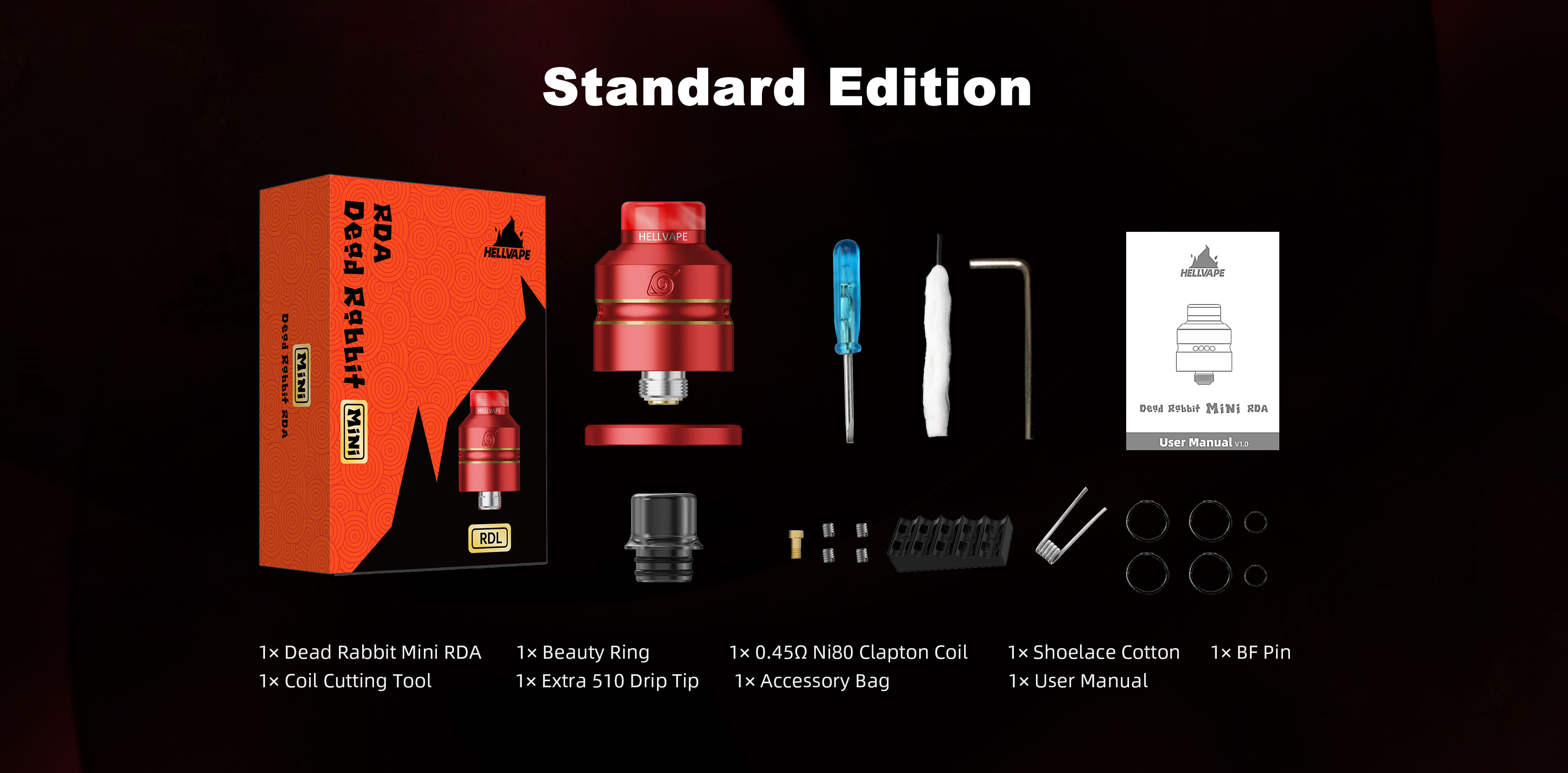 Dead Rabbit Mini RDA-Hellvape - The DIY atomizer leading brand